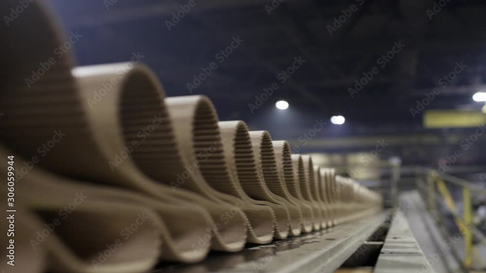 cardboard process making factory mill paper carton Stock Video | Adobe ...