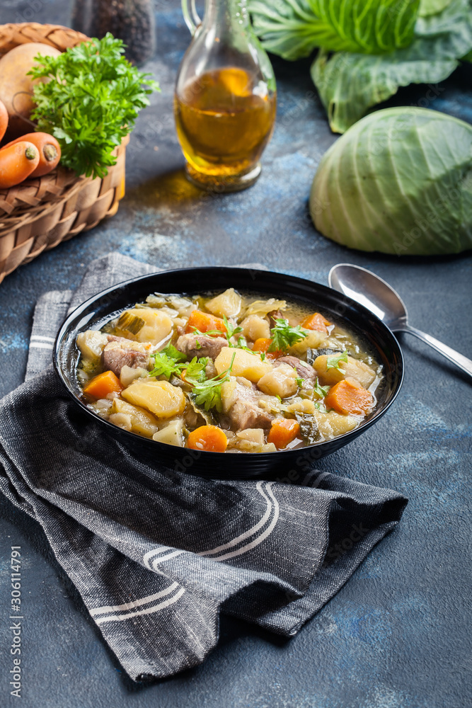 Pichelsteiner, German stew that contains meat Stock Photo | Adobe Stock