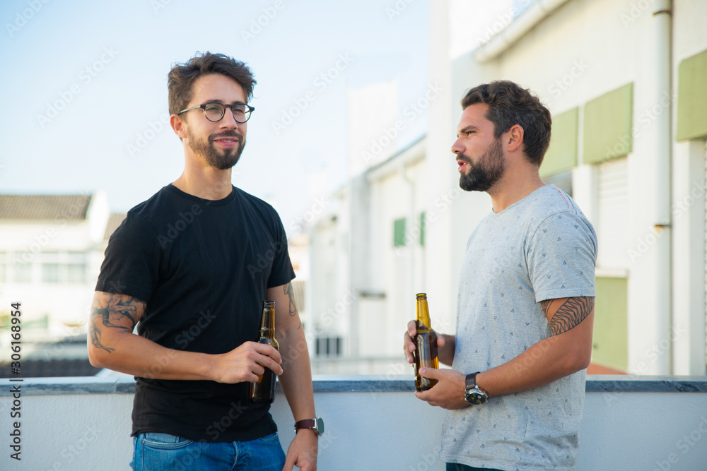 Two Male Friends Talking