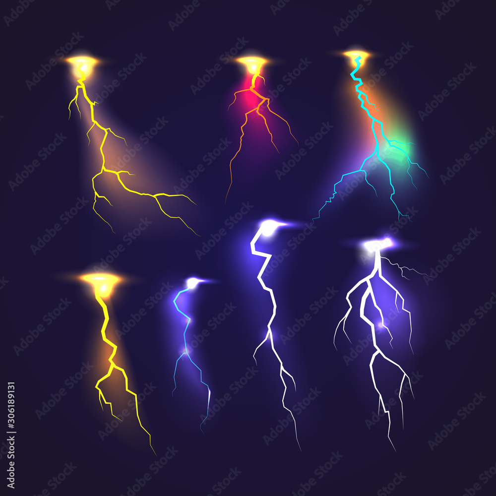 Black Lightning Storm