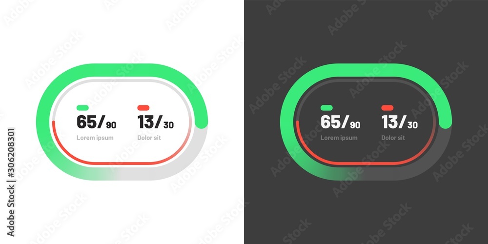 Control knob used for regulating. Dashboard UI and UX Kit. Control ...