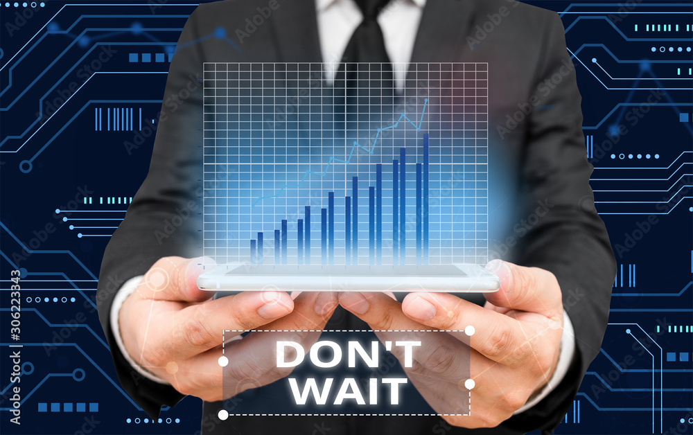 Writing note showing Don T Wait. Business concept for Take action now ...