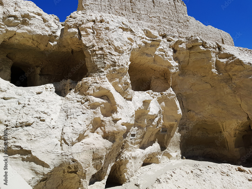 Ancient Tholing Monastery, Tibet. Ruins of ancient capital of Guge ...