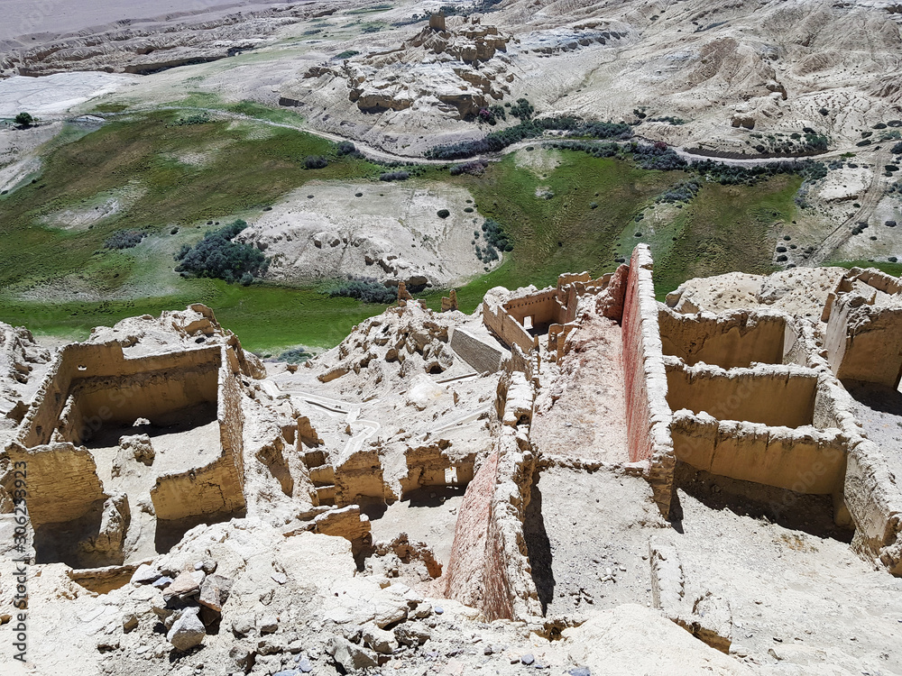 Ancient Tholing Monastery, Tibet. Ruins of ancient capital of Guge ...