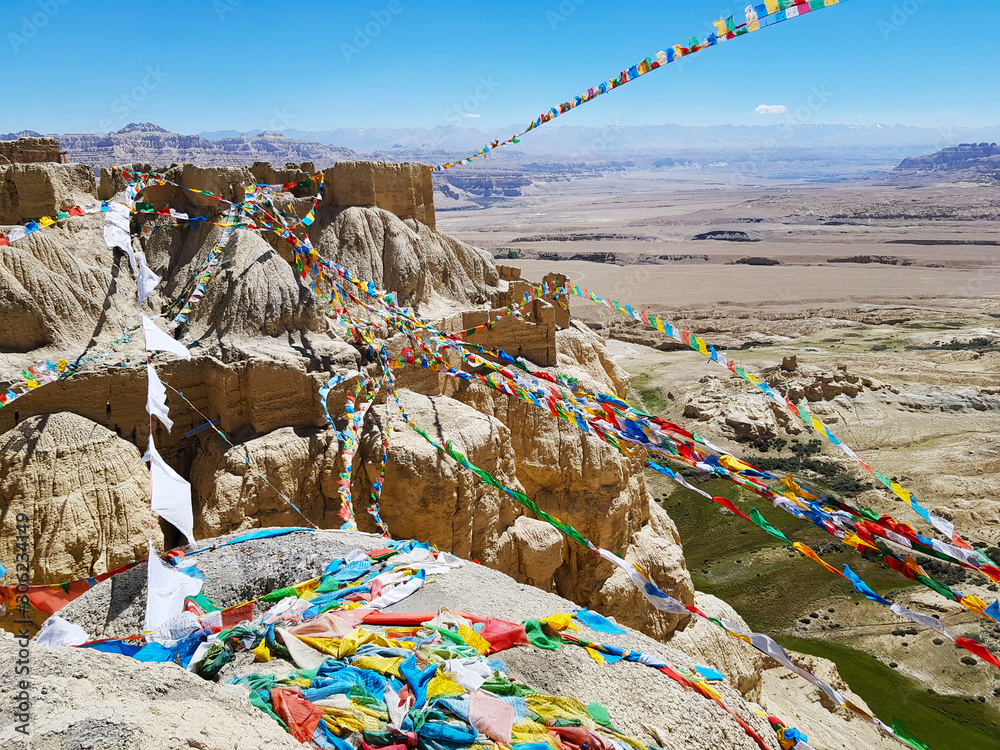 Ancient Tholing Monastery, Tibet. Ruins of ancient capital of Guge ...