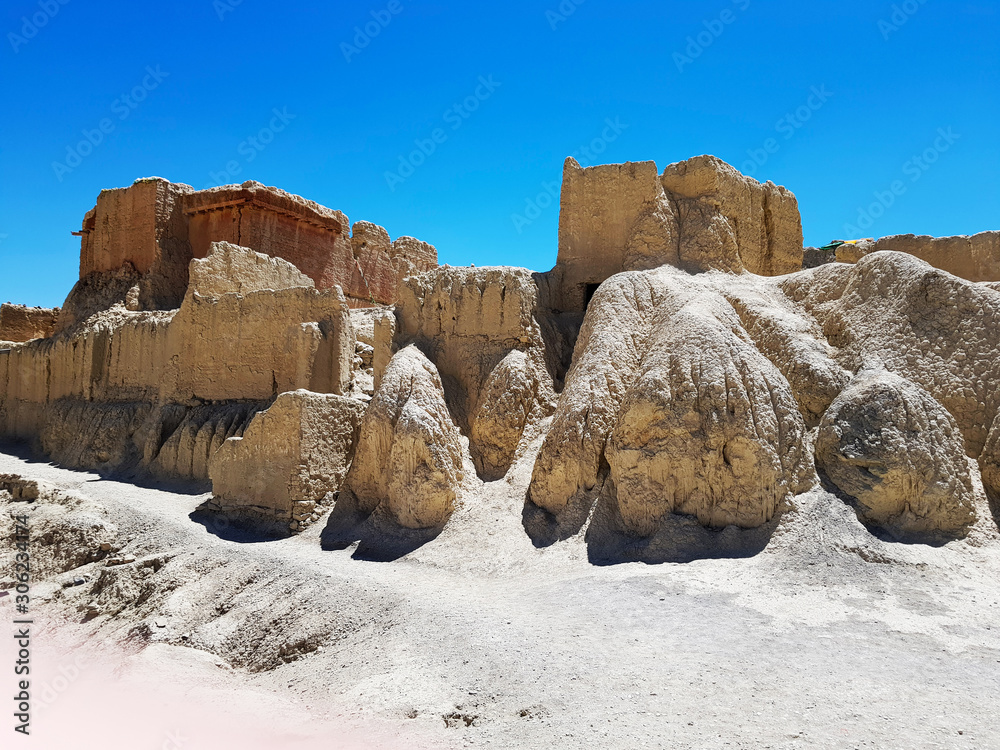 Ancient Tholing Monastery, Tibet. Ruins of ancient capital of Guge ...