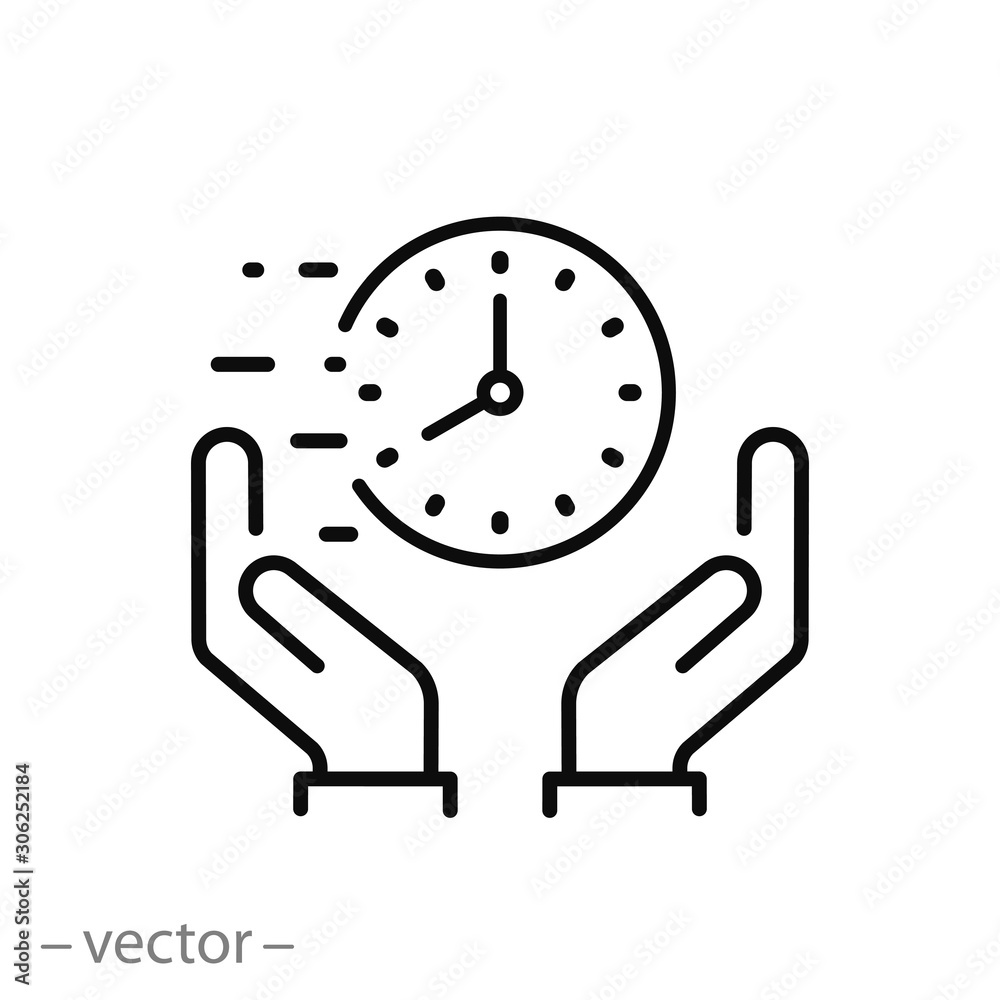 value save time icon, execute in fast deadline, quick designated, rapid ...