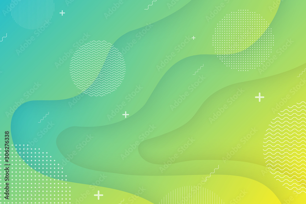 Colorful background With proportions and components in a fluid, wavy ...