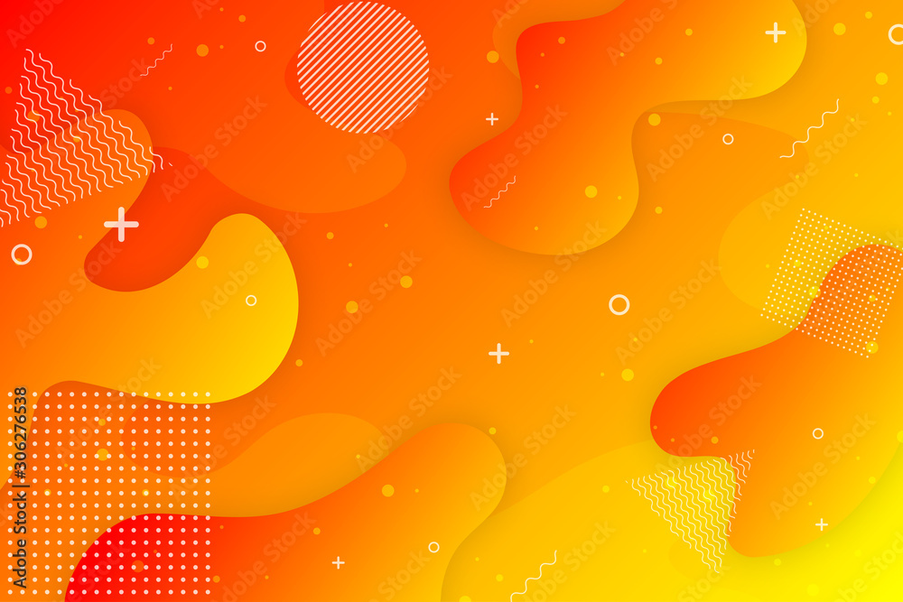 Colorful background With proportions and components in a fluid, wavy ...