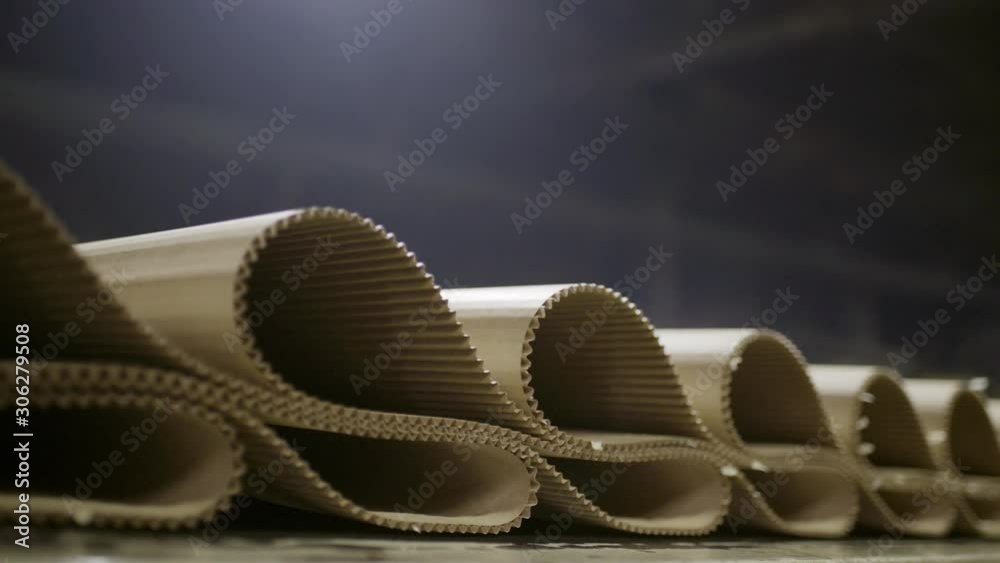 cardboard process making factory mill paper carton Stock Video | Adobe ...