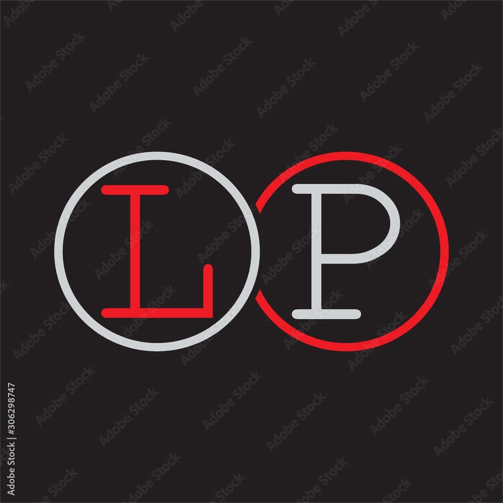 LP Initial letter linked circle capital monogram logo modern template ...