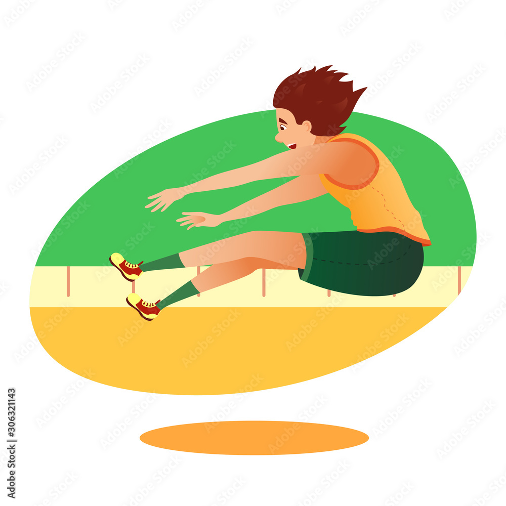 Long Jump Cartoon