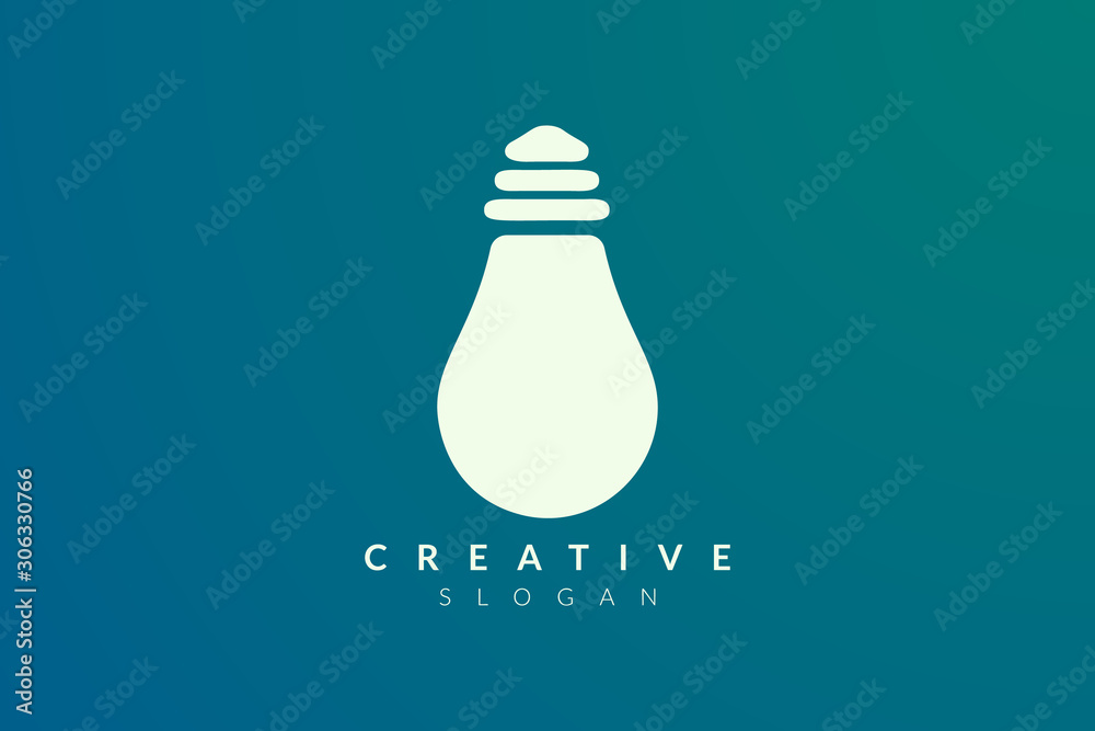 Light bulb design. Modern minimalist and elegant vector illustration ...