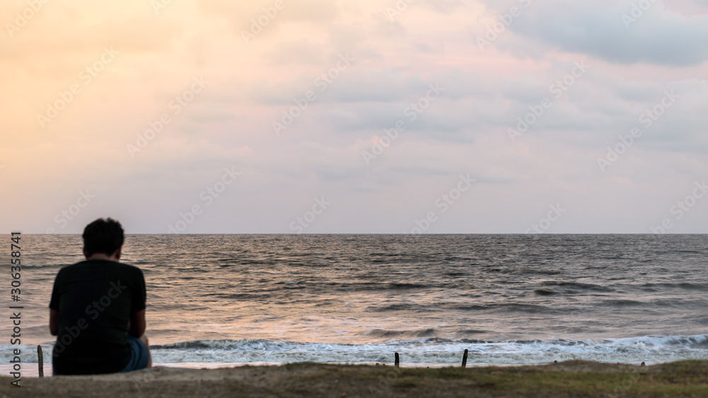 Sitting Alone Thinking