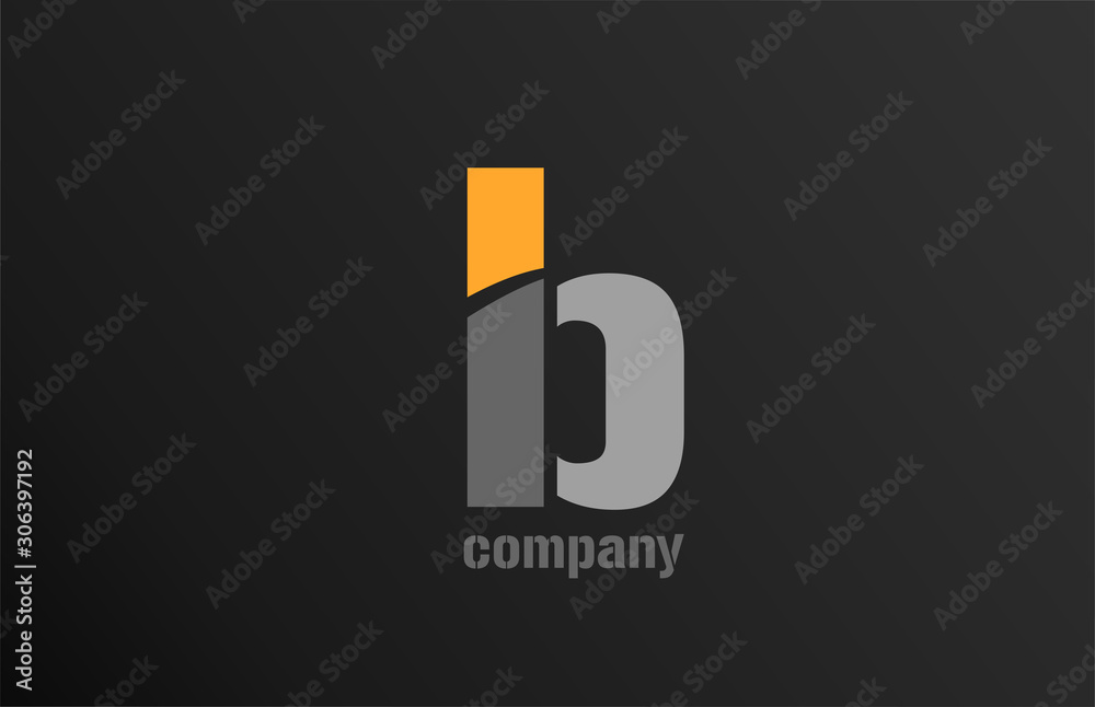 letter b alphabet icon logo shape for business company design Stock ...