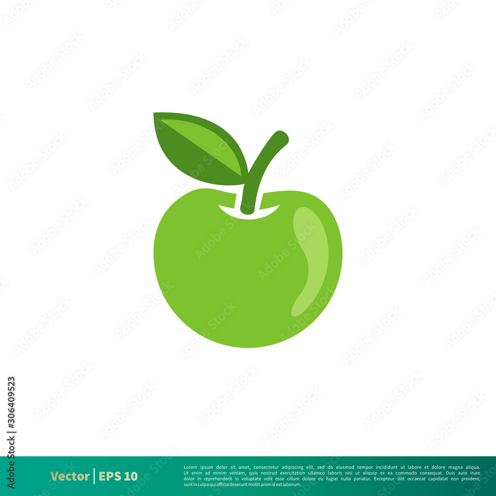 Green Apple Vector Png