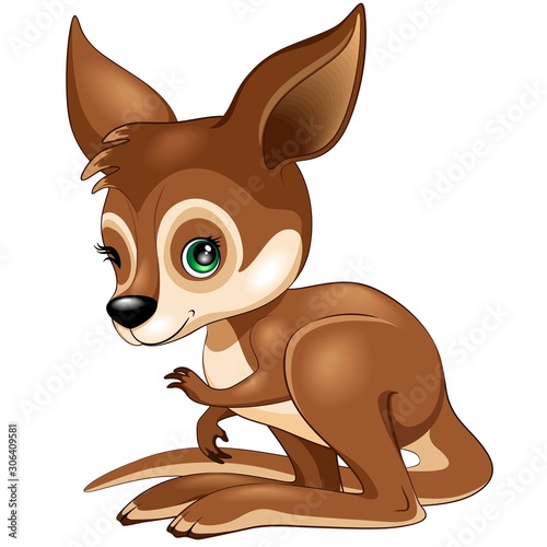 Baby Kangaroo Joey Cartoon Characters