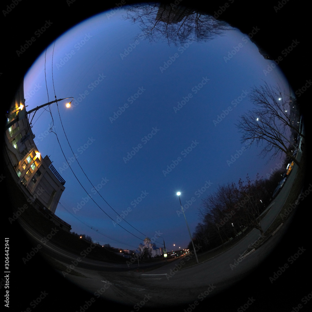 Around on Sky. Taken with a fisheye lens to give the special plate ...
