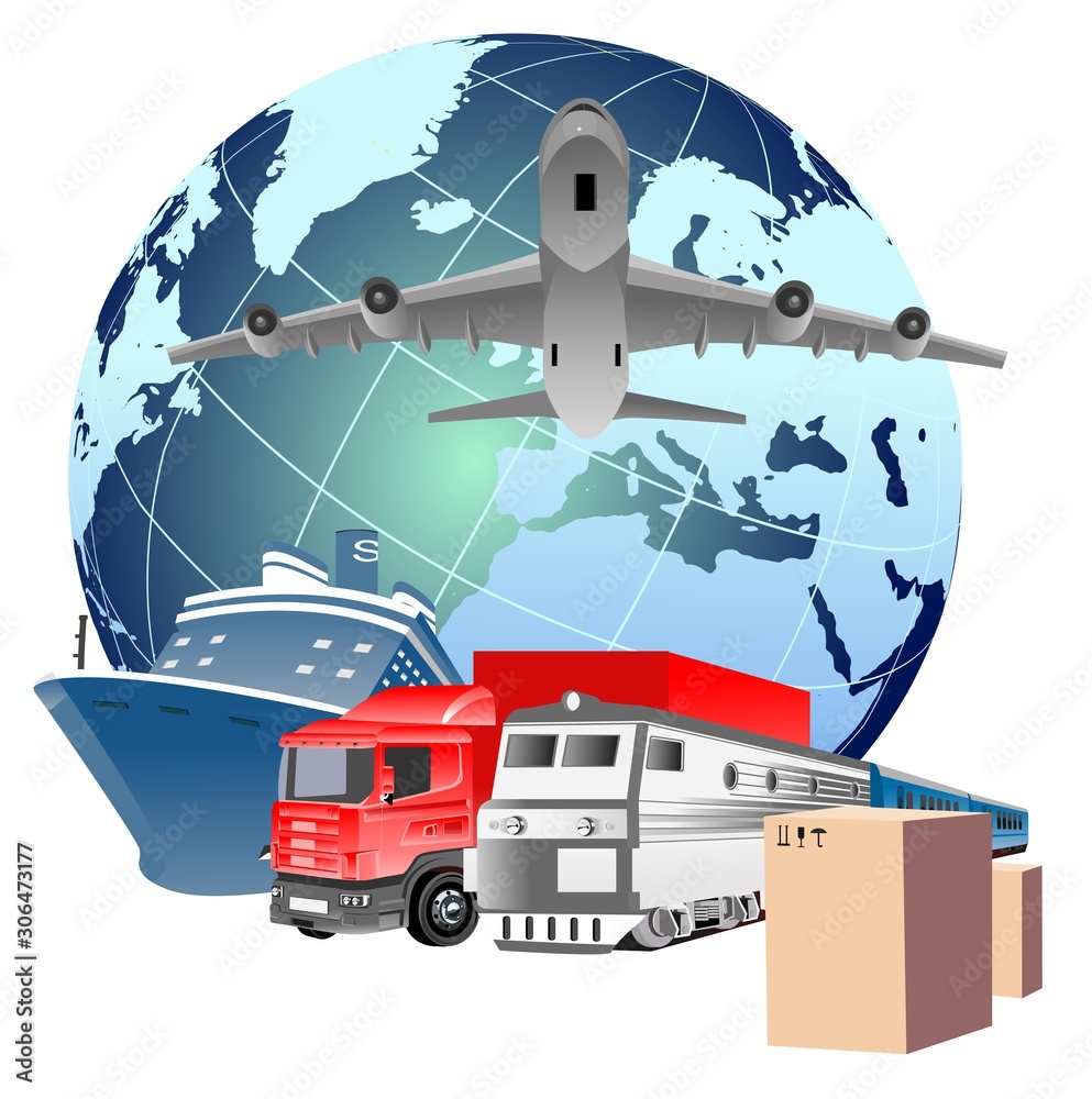 Clipart Plane Train Ship For Travel