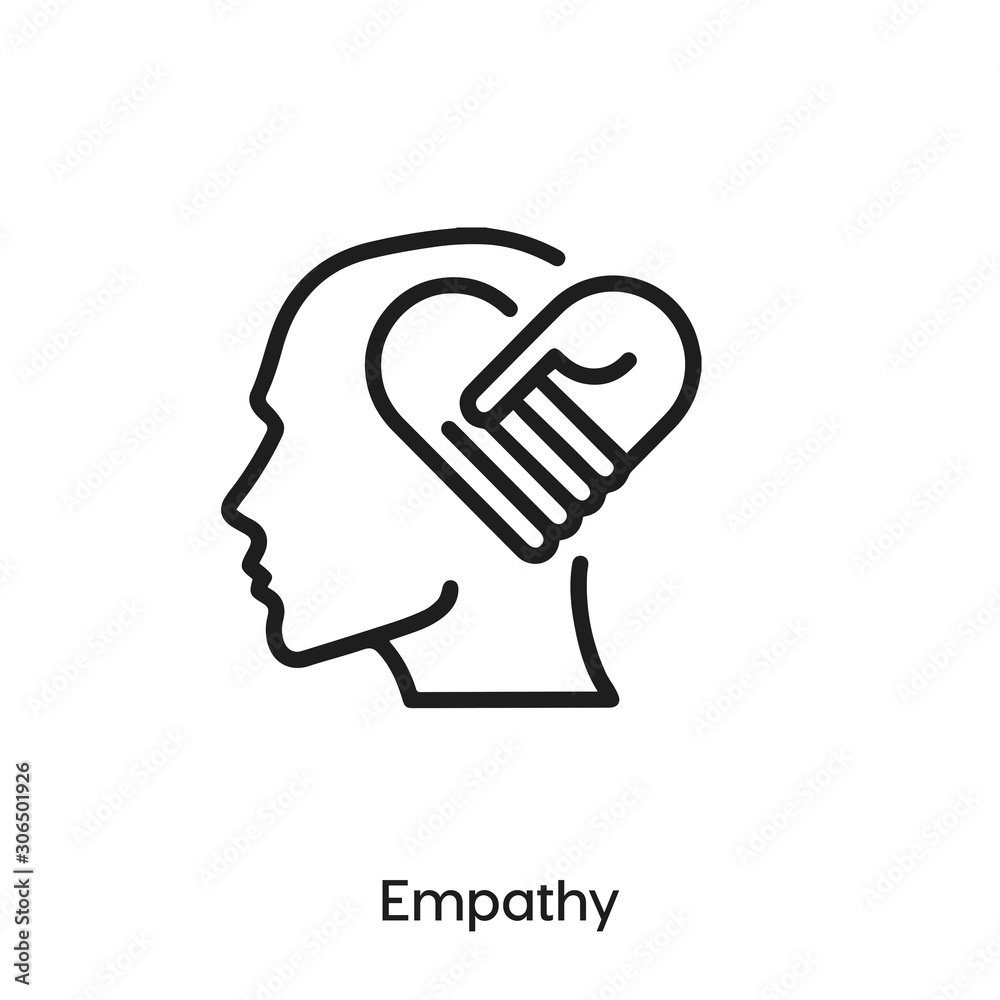 Empathy icon vector. courtesy icon vector symbol illustration. Modern ... Empathy icon vector. courtesy icon vector symbol illustration. Modern ...