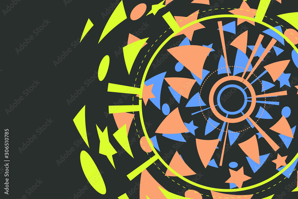 Abstract futuristic electronic circuit technology background. Brochure ...