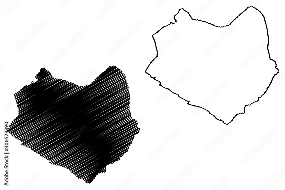 Sinoe County (Counties of Liberia, Republic of Liberia) map vector ...