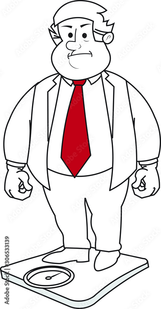 Standing Weight Scale Clipart