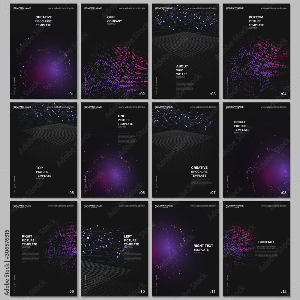 A4 brochure layout of covers design templates for flyer leaflet, A4 ...