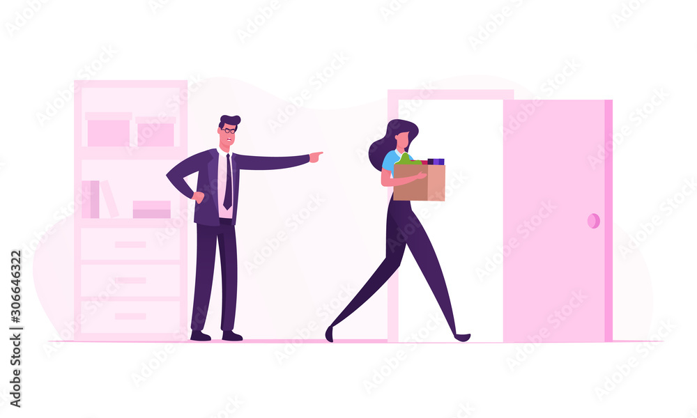 Stressed Employee Intern Suffering From Gender Discrimination or Unfair ...