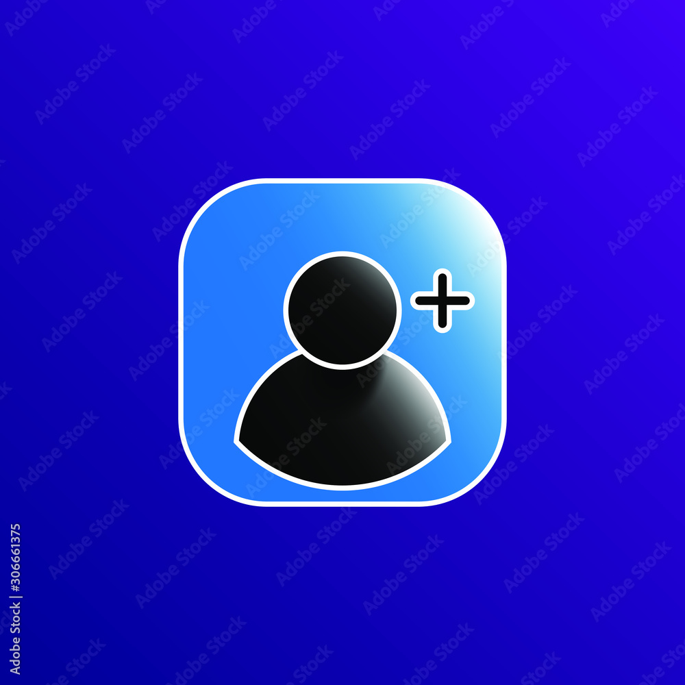User Icon in trendy flat style isolated. User symbol for your web site ...
