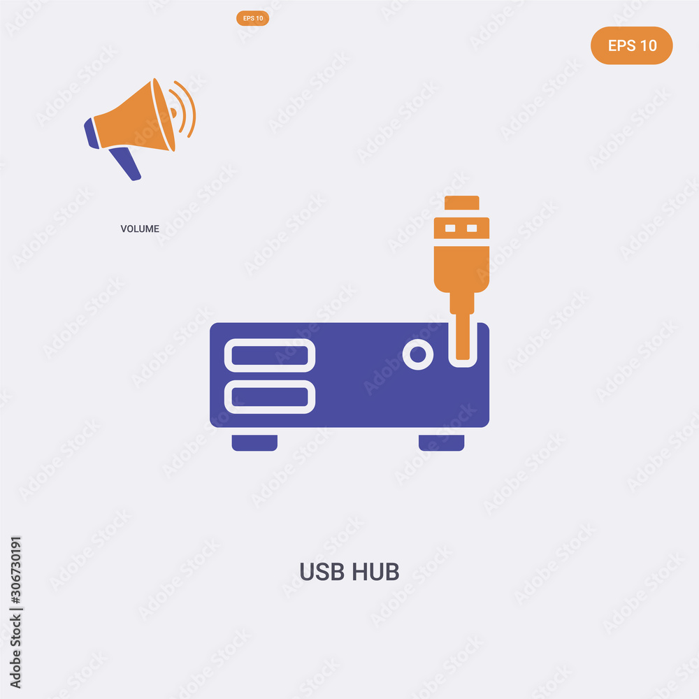 Usb Icon Two Color