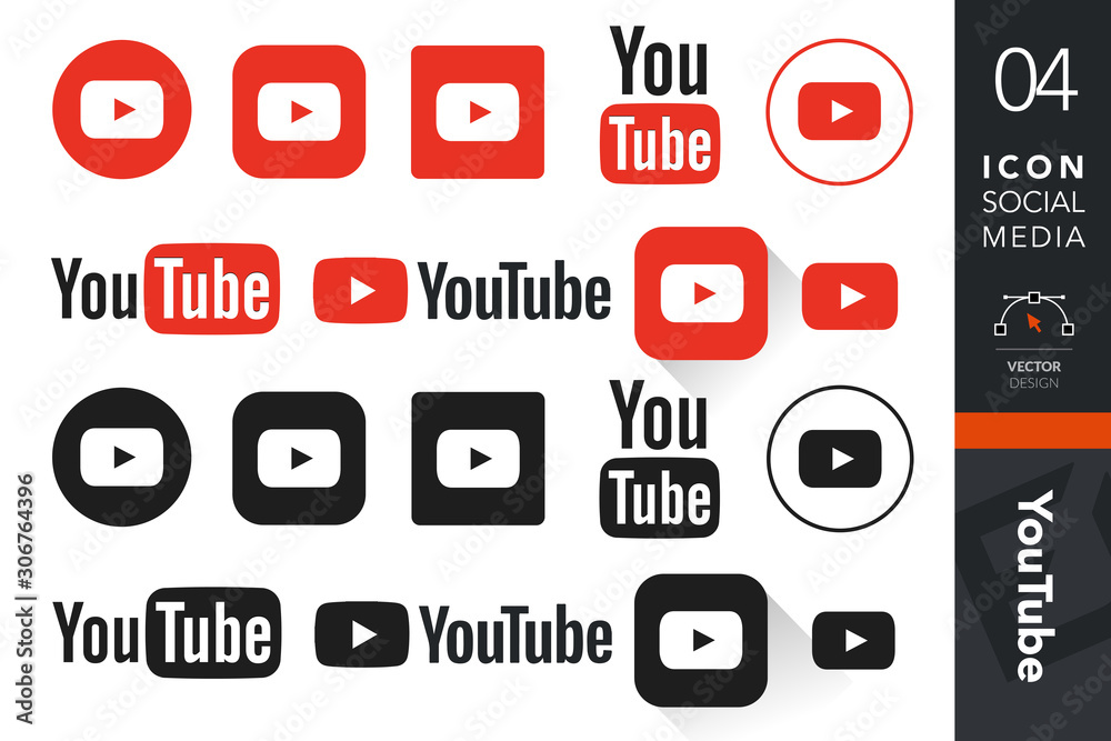 Youtube Stock Vector | Adobe Stock