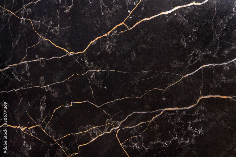 black marble with Golden lines, natural black marble texture. White and ...