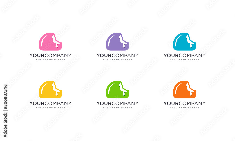 Mochi for logo design concept on white background Stock Vector | Adobe ...