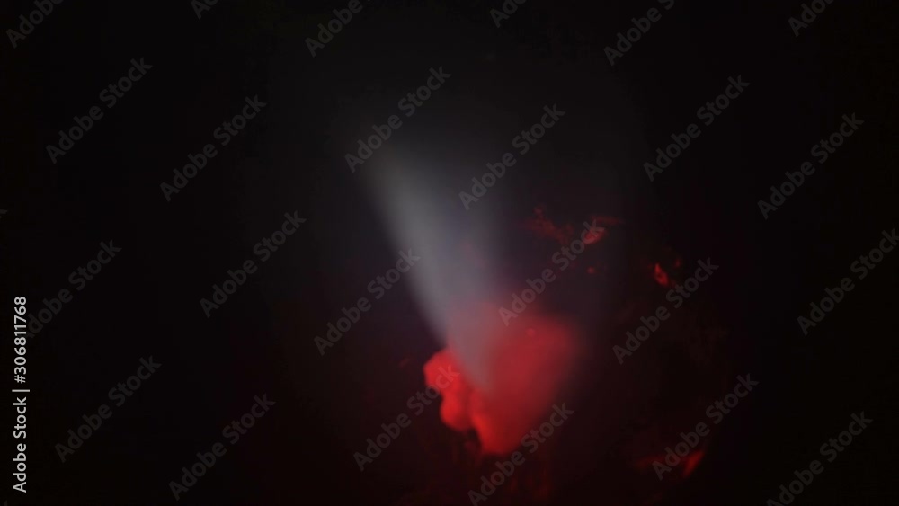 Real Stream Smoke flow footage isolated on black background for your ...
