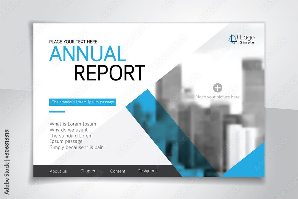 Horizontal vector background template for page covers, flyers, leaflets ...