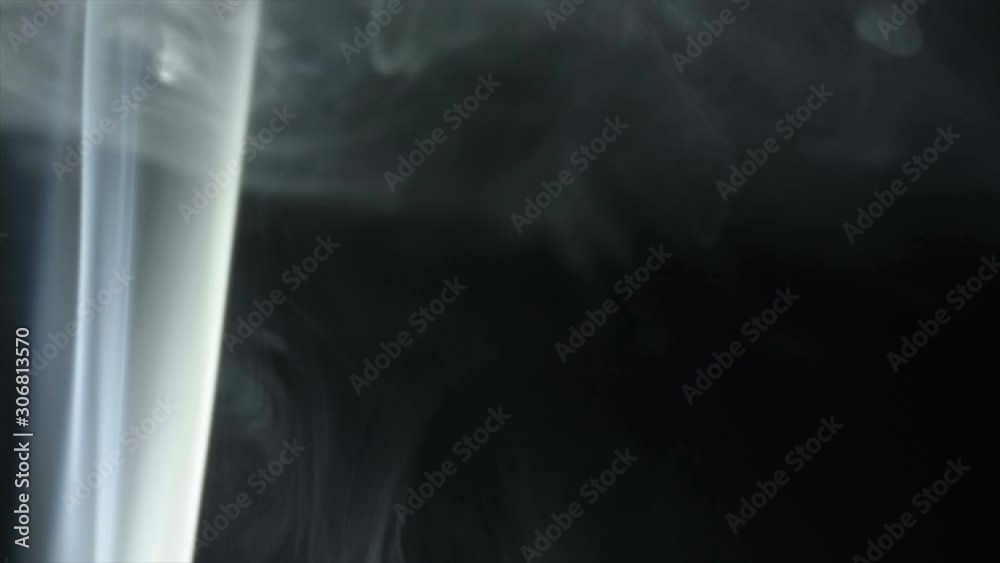 Real Stream Smoke flow footage isolated on black background for your ...