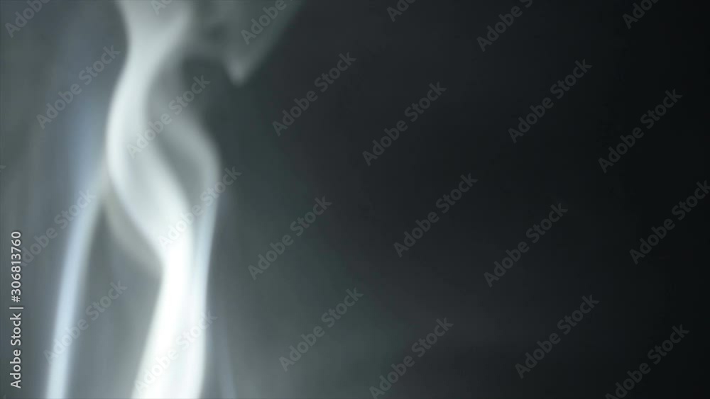 Real Stream Smoke flow footage isolated on black background for your ...