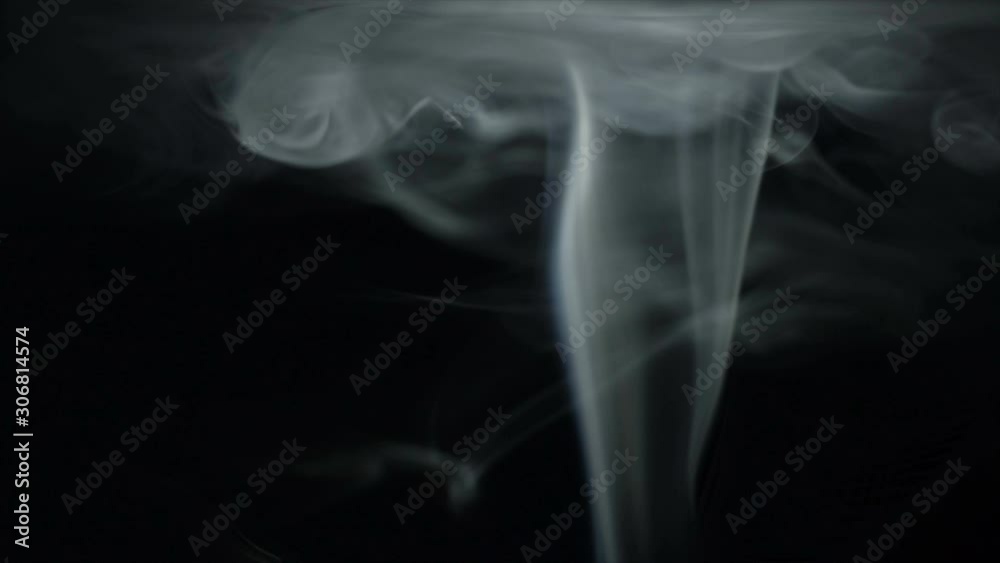 Real Stream Smoke flow footage isolated on black background for your ...