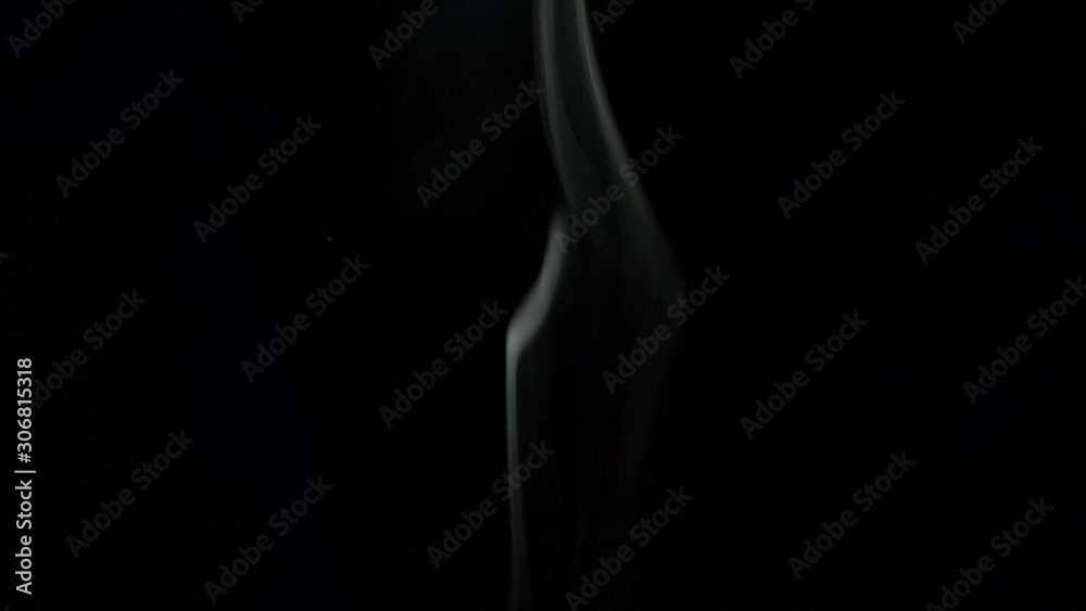 Real Stream Smoke flow footage isolated on black background for your ...