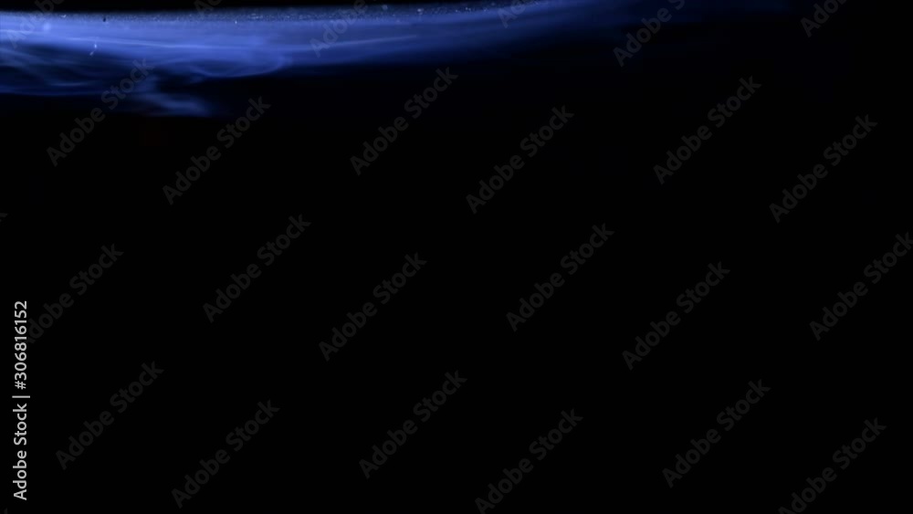 Real Stream Smoke flow footage isolated on black background for your ...