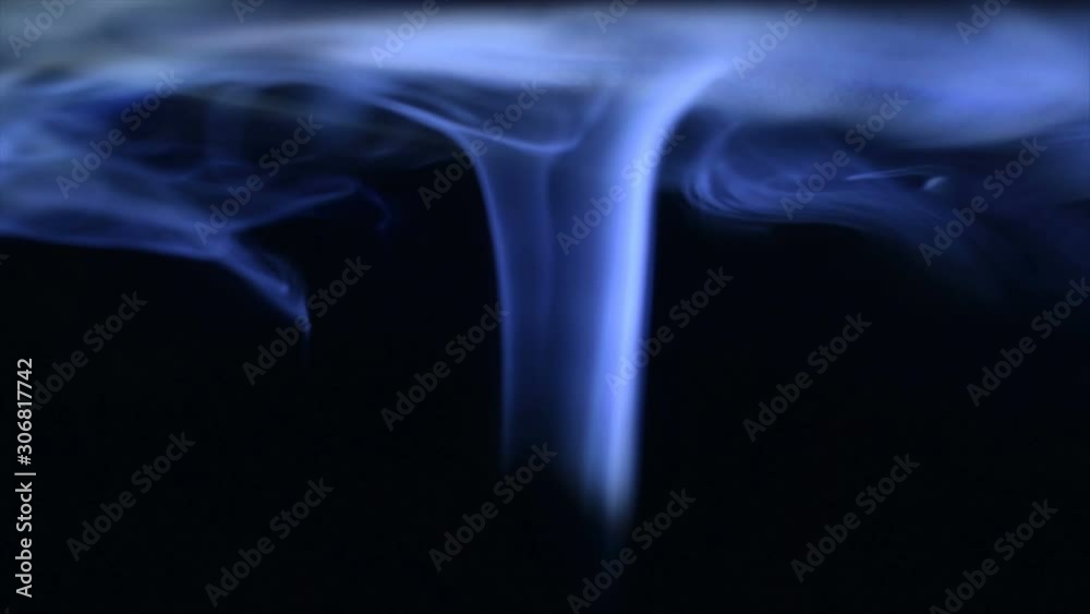 Real Stream Smoke flow footage isolated on black background for your ...