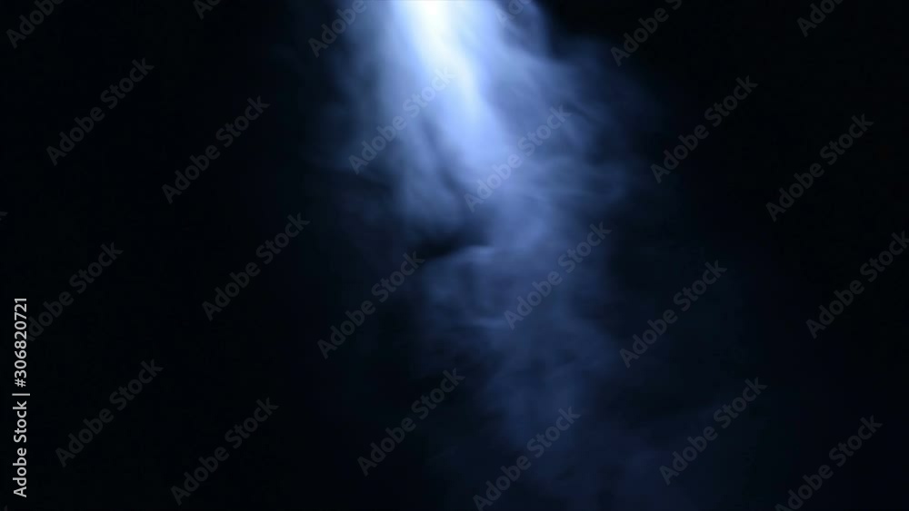 Real Stream Smoke flow footage isolated on black background for your ...