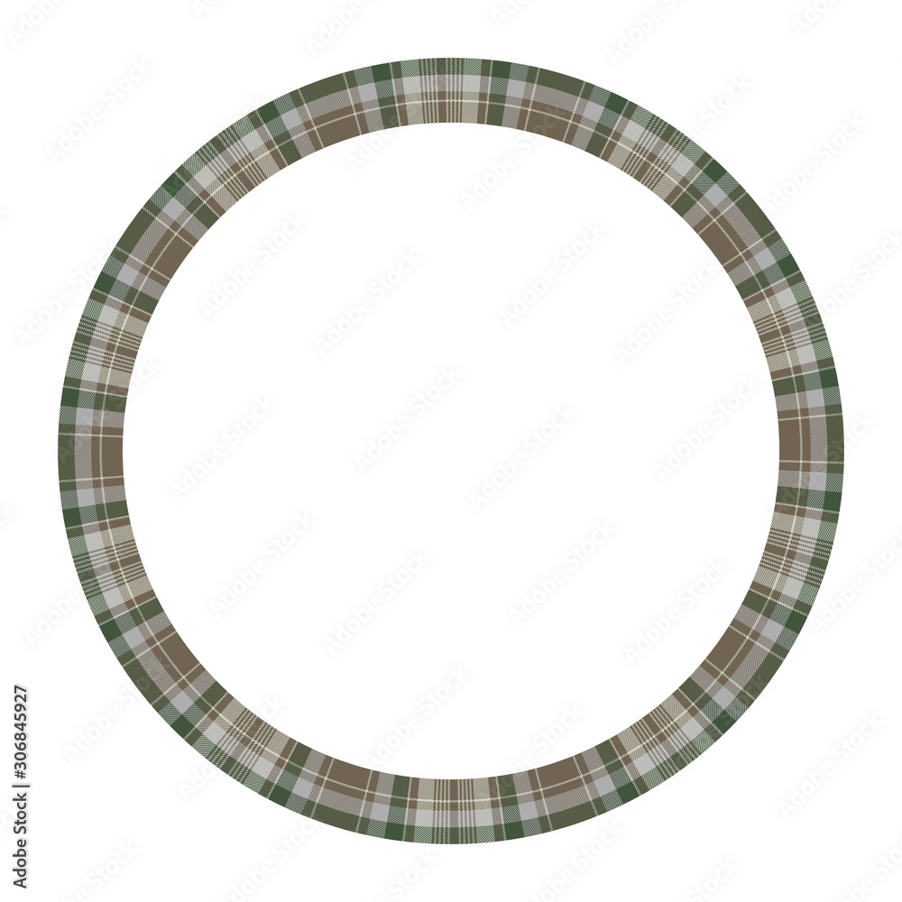 Round frame vector vintage pattern design template. Circle border ...