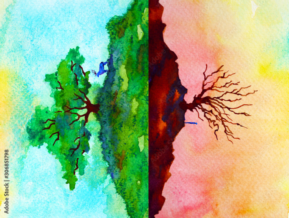 global warming climate change abstract art spiritual mind human animal ...