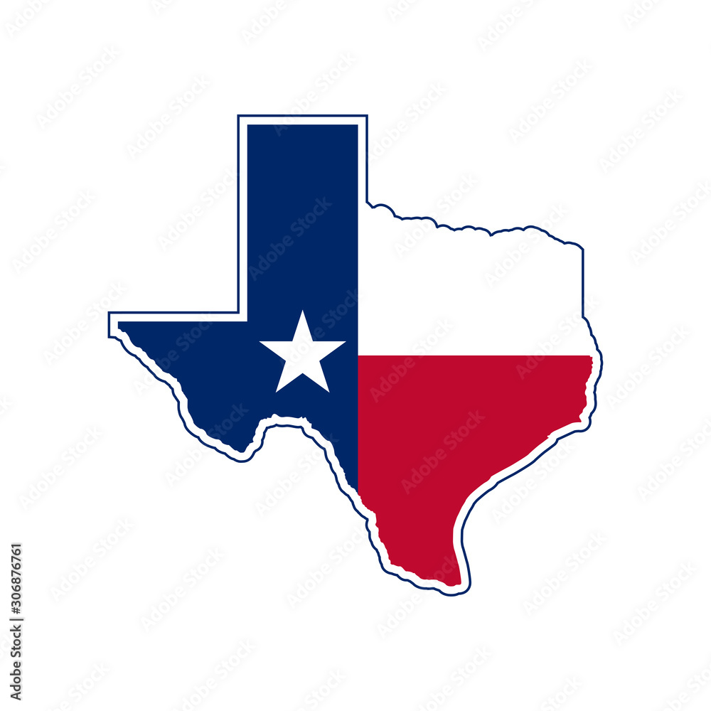 Texas map. Texas map icon. Texas symbol Stock Vector | Adobe Stock