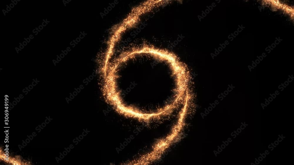 Intro Logo Reveal With Magic Golden Particles/ 4k animation of an ...