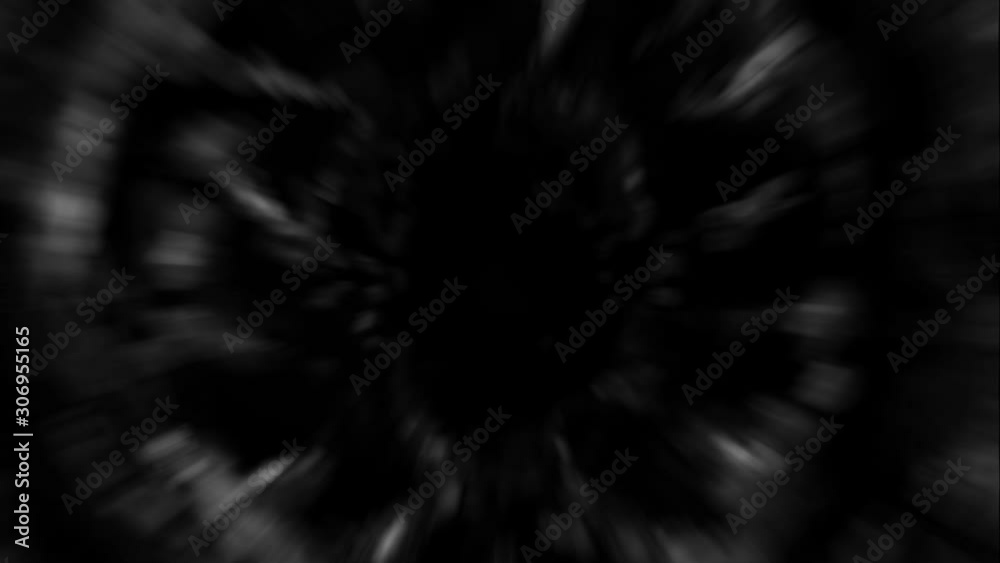 Scary fanged muzzle alien attacking. 2D animation in sci-fi horror ...