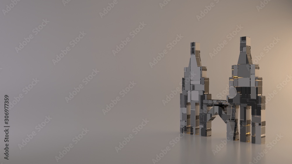 light background 3d rendering symbol of Petronas twin tower icon Stock Illustration | Adobe Stock