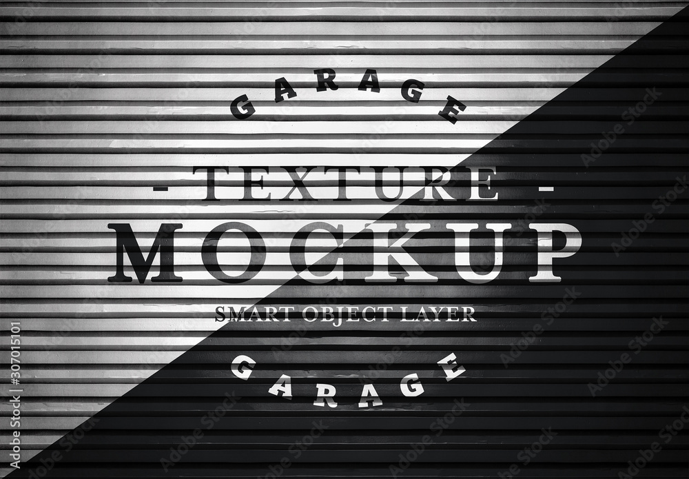 Garage Door Texture Mockup Stock Template | Adobe Stock
